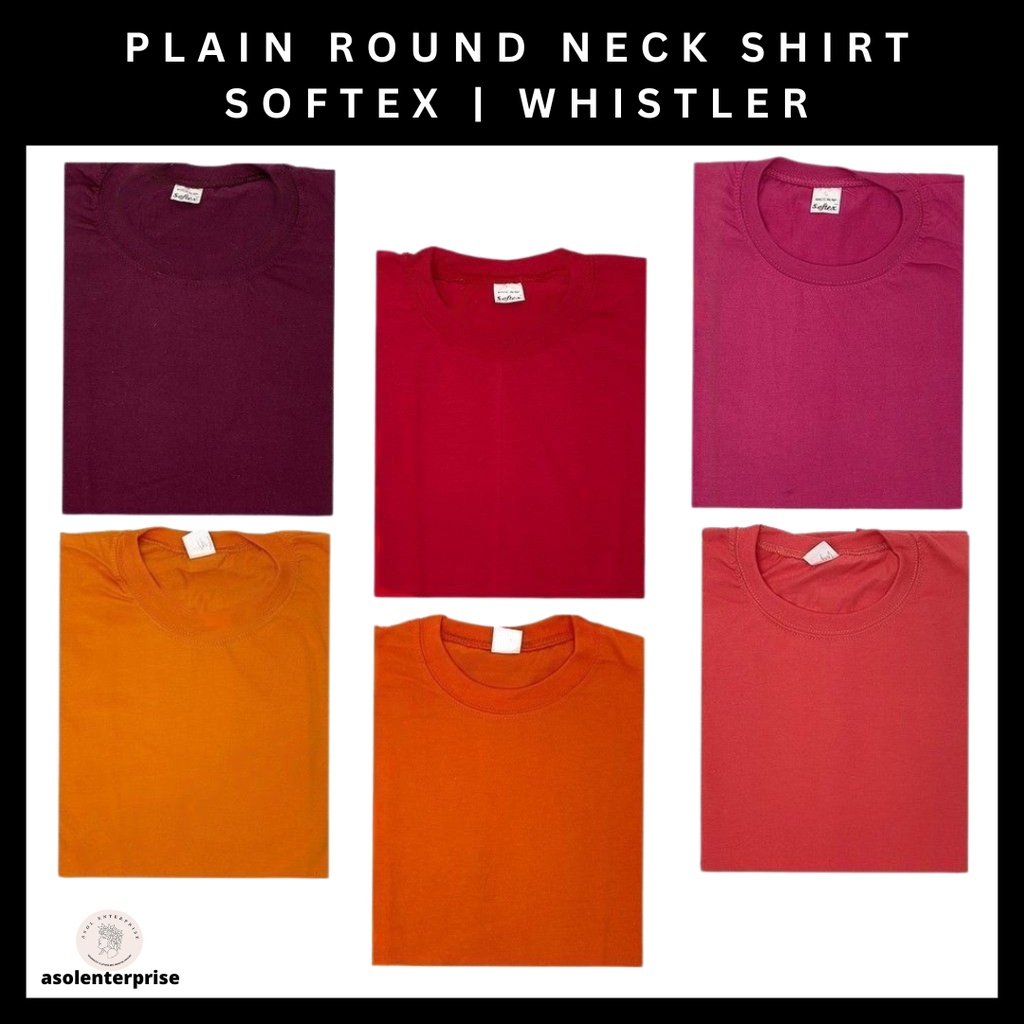 Softex Whistler Southport | KIDS | Plain Round Neck Shirt | Set 1 ...