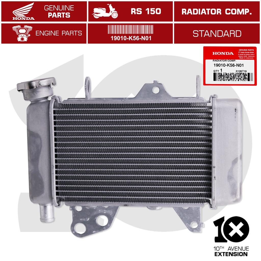 10thX Honda Genuine Radiator Comp. Part No.19010-K56-N01 for RS 150 ...