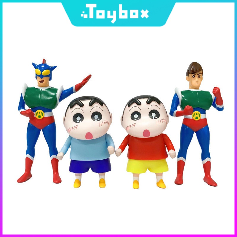 Kinky Superman Character Model Toys Crayon Shin-chan Plastic Toys ...