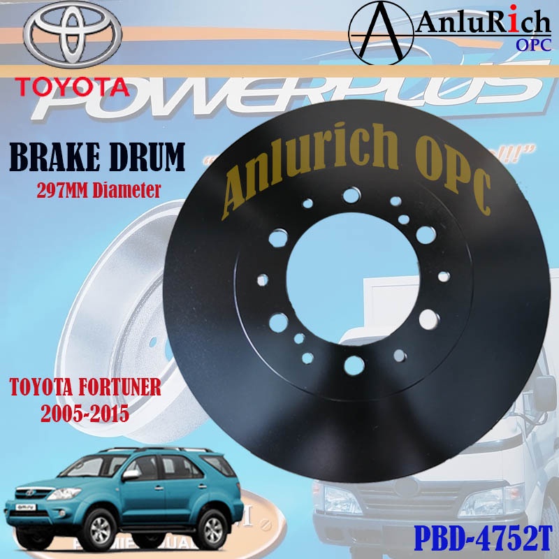 Brake Drum Rear Toyota Fortuner 2005-2015 42431-0K120 | Shopee Philippines