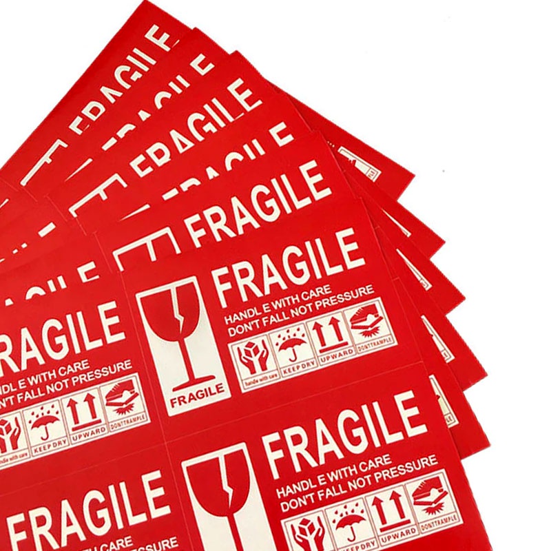 Self Adhesive Fragile Warning Smooth Sticker Handle With Care Keep ...