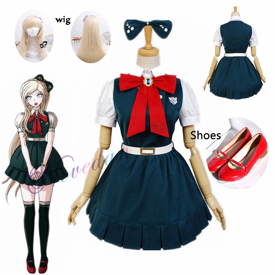 `Super Danganronpa 2 Sonia Nevermind Cosplay Costume Wig Japanese Anime ...