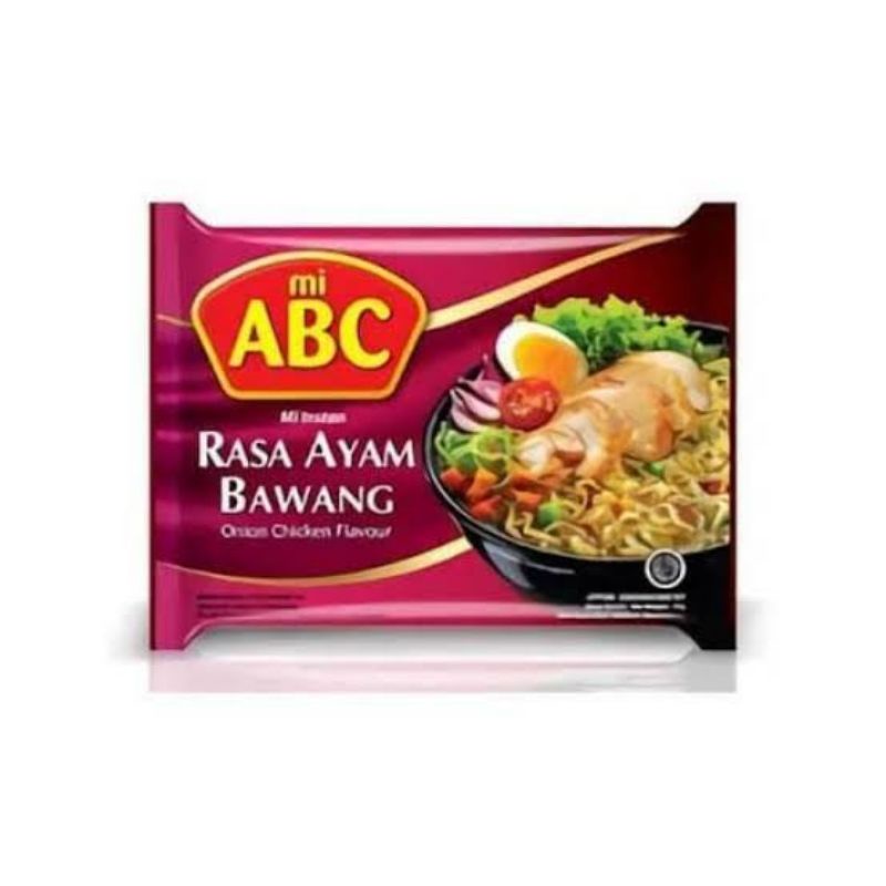 Abc CHICKEN ONION NOODLES 65 gr (package contains 5 pcs) | Shopee ...
