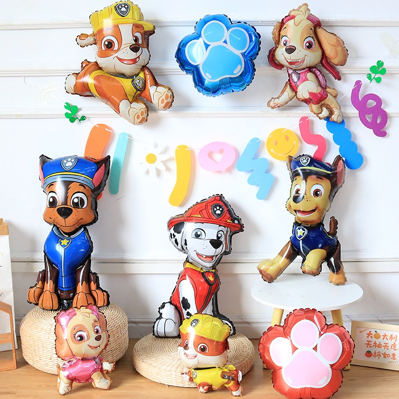 Paw Patrol Balloons Foil Balloon Marshall Chase Skye Rubble Baloons Dog ...