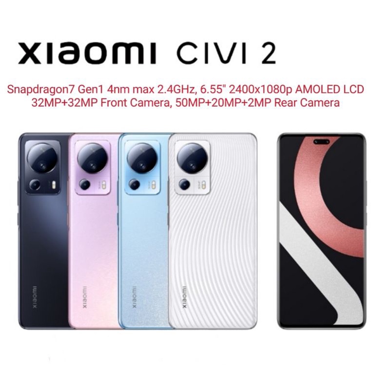 Xiaomi Civi 4 Pro / 3 / 2 Civi4 Pro / Civi3 / Civi2 / 5G Smartphone No COD | Shopee Philippines