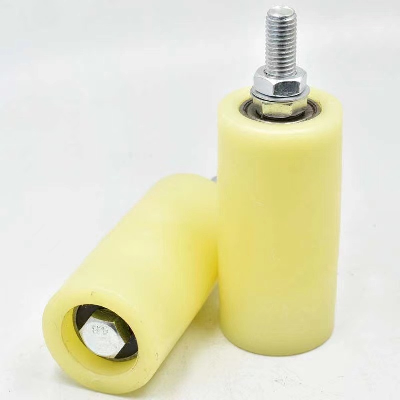 2pcs Steel Flat Nylon Roller Sliding Gate Top Guide Roller with Ball ...