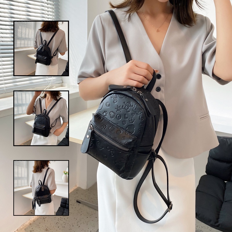 Womens backpack bag Korean Fashion ladies rucksack mini Female bag cute ...