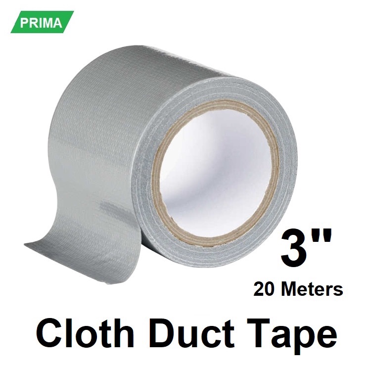 Prima Cloth Duct Tape - Gray Grey Mesh Duck Tape 3"x 65 feet or 72 mm x ...