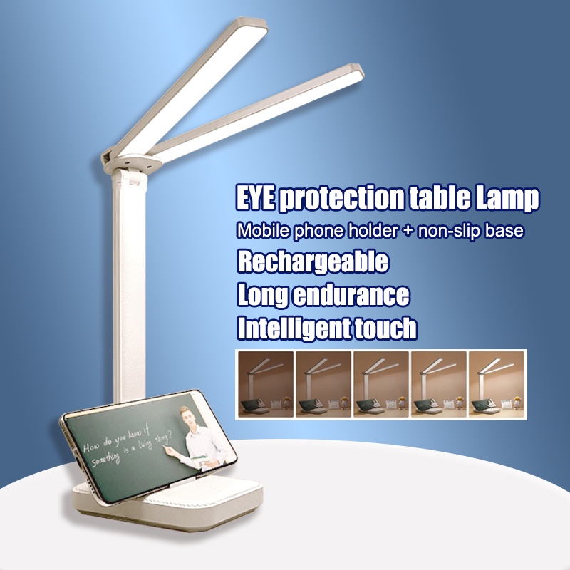 2in1 Eye protection LED desk lamp USB rechargeable work lamp durable ...