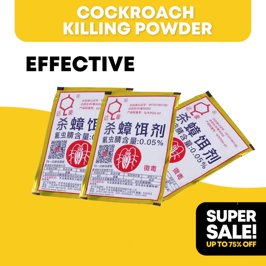 Original 3PCS Cockroach Killing Bait Powder Cockroach Repeller Killer ...