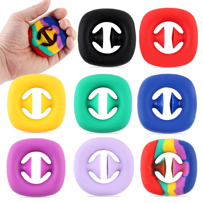 Colorful Hand Grip Squeeze Toy Antistress Simple Dimple Fidget Toys ...