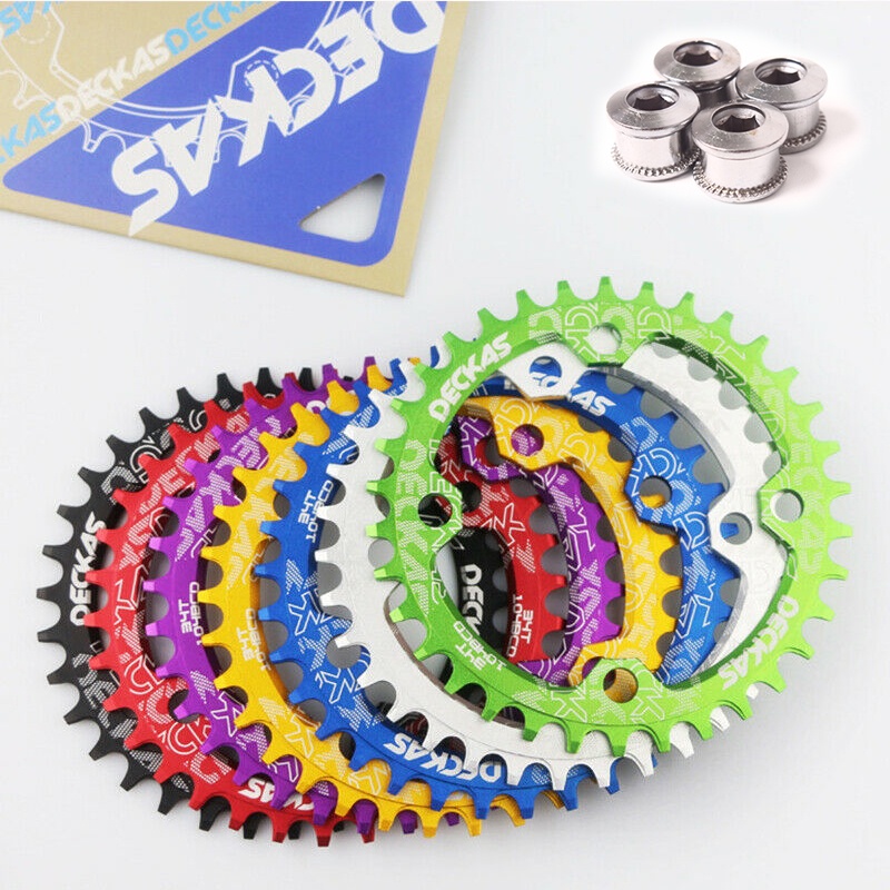 DECKAS 30T 32T 34T 36T 38T Chainring 104BCD Oval Round MTB Chain Ring Single Road Bike ...