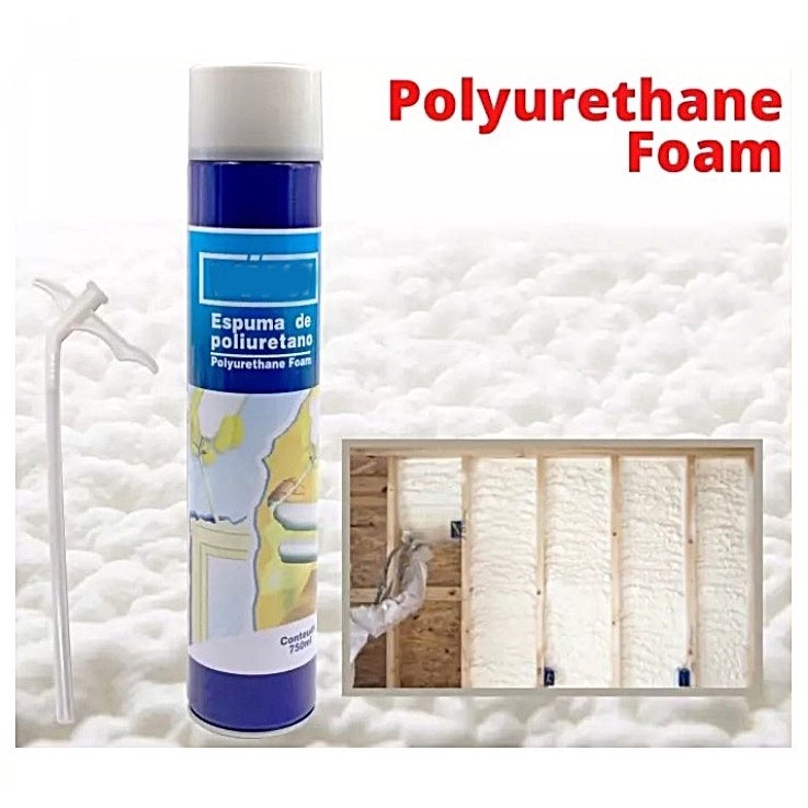 750ml PU FOAM Door and window seam filling, sound insulation and noise ...