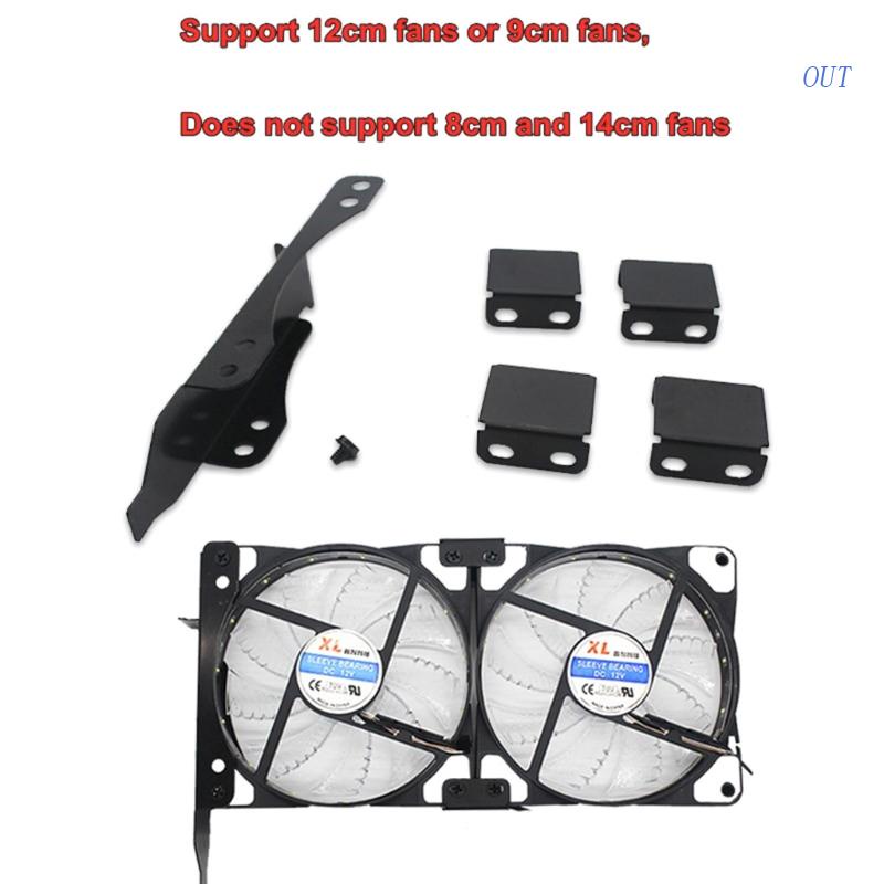 OUT 1-Pack 3 Fan Mount Rack PCI Slot Bracket for Video Card DIY Support ...