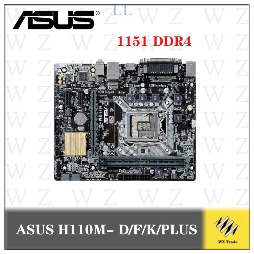 ASUS H110M- D F K PLUS Used original motherboard Socket LGA 1151 DDR4 H110 Desktop Motherboard ...