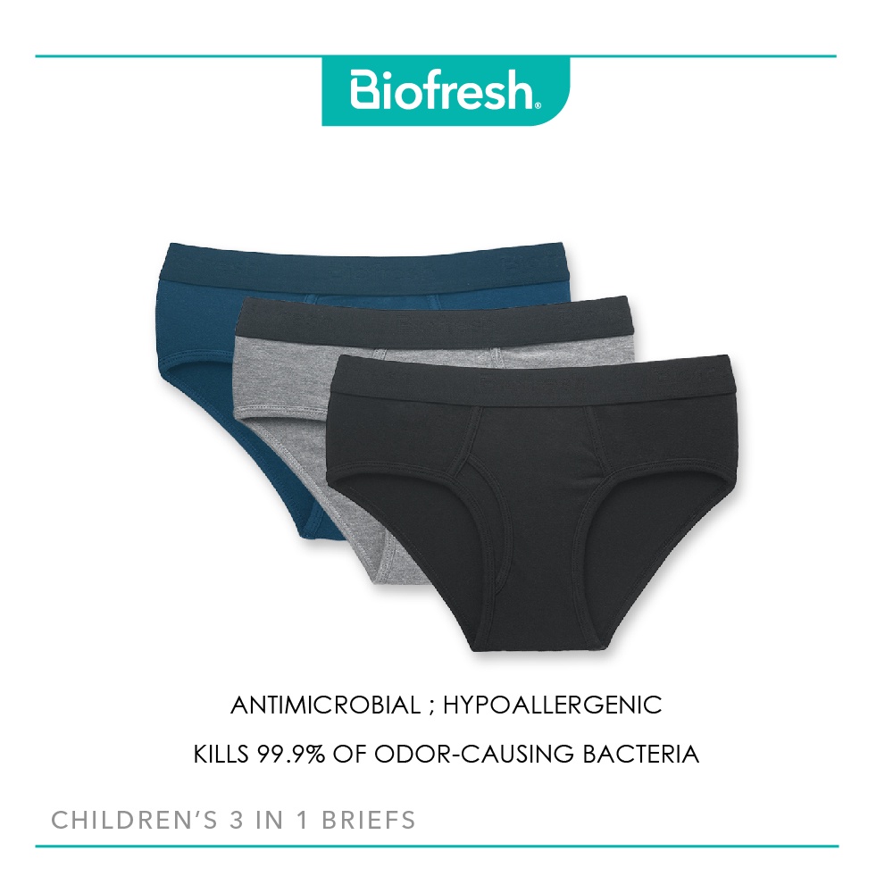 Biofresh Boys' Antimicrobial Briefs 3 pieces in a pack UCBCG14 | Shopee ...