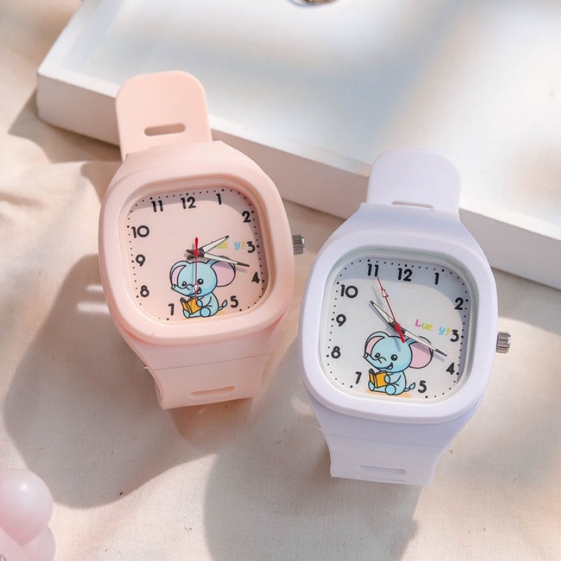 【Ready Stock】Student Couple Fashion Personality Square Watch Ins Cute ...