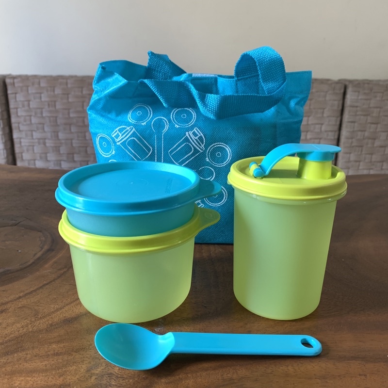Lunch Bag For Drinking Bottles And Festive Spoons Set Tupperware ...