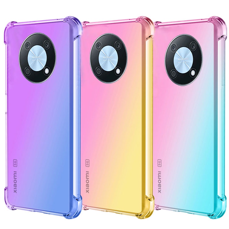 HUAWEI Nova Y90 Y 90 Case Casing Gradient Rainbow Transparent Soft ...