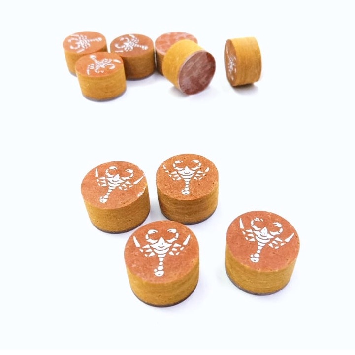 4 Pcs. SCORPION GOLD BILLIARD CUE TIP/TIP PARA SA TAKO NG BILYARAN/WM ...
