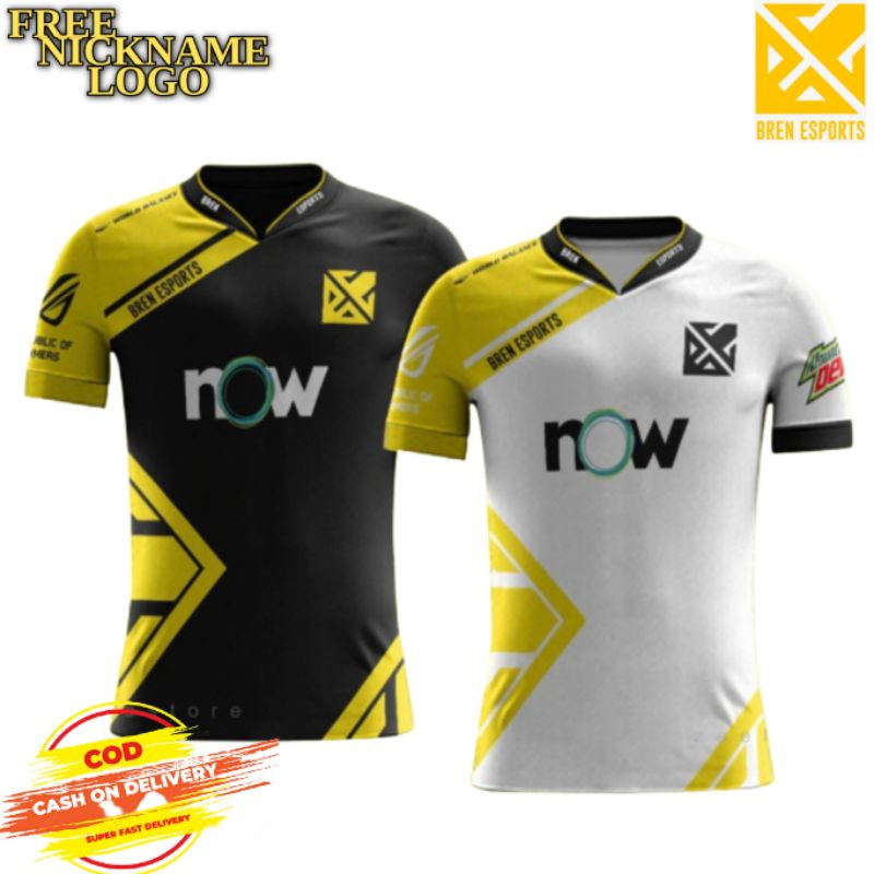 Bren Esports Jersey 2022 Jersey GAMING BREN ESPORTS WHITE T-Shirt 2021 ...