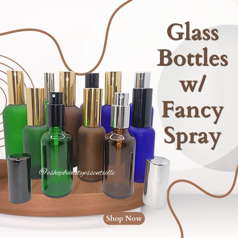 Colored Glass Bottles with Fancy SPRAY | Shopee Philippines