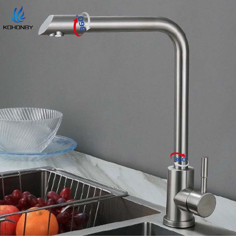 304 Stainless Steel Countertop Faucet.stainless Kitchen Faucet.lead ...
