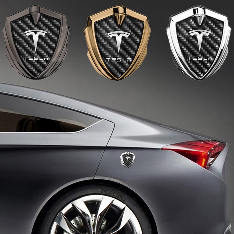 For Tesla ModelS Plaid Roadster Cybertruck Car Special Metal 3D ...