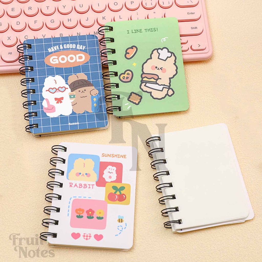 NB011 80 sheets A7 Rabbit Theme Mini Notebook | Shopee Philippines