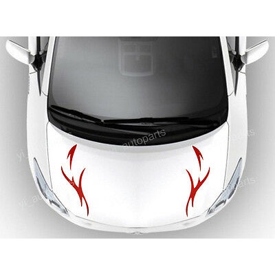 Car Front Hood Body Graphic Vinyl Sticker Decal Sharp Blade Flowing ...