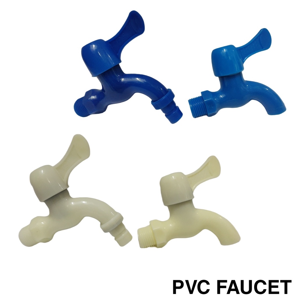 PVC Faucet (Plain Bibb and w/ Hose Bibb) Plastic Faucet / Gripo ...