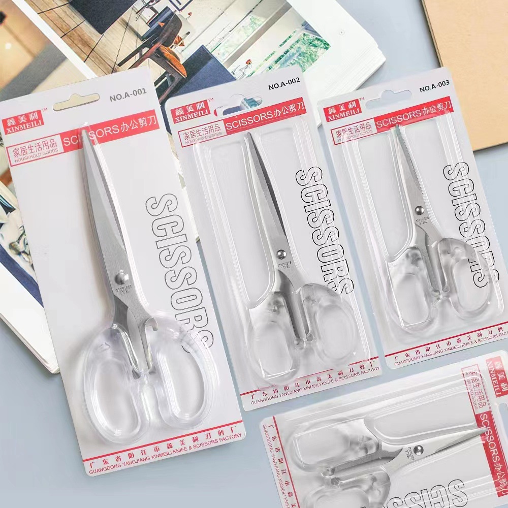 4.5” Stainless Steel Scissors Transparent/Black DIY Craft Scissor ...