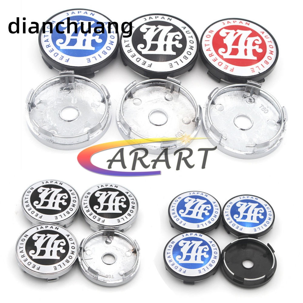 JAF 4PCS 56mm ABS Plastic Hubcap Car Wheel Center Rim Hub Caps and BBS ...