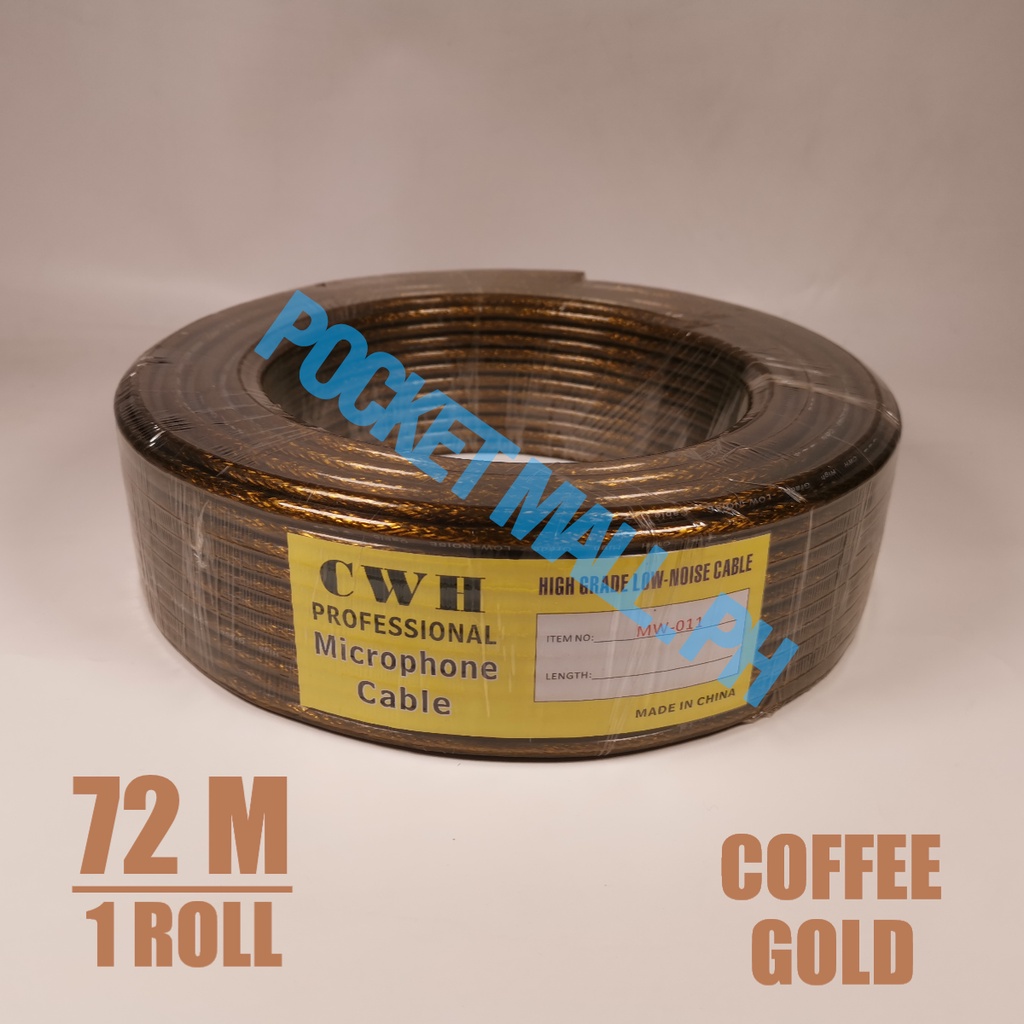 CWH Professional Microphone Cable Wire 1 Roll (72M) Colorful Quality ...