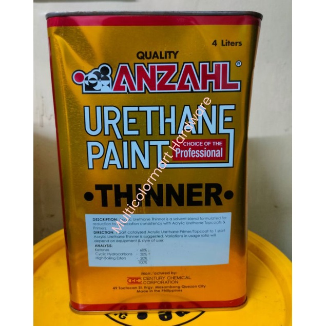 ANZAHL URETHANE THINNER 1 GALLON | Shopee Philippines