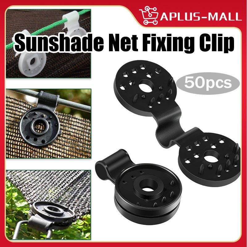 50pcs/set Sunshade Net Clip Shade Cloth Clamp Garden Fence Net Fix ...
