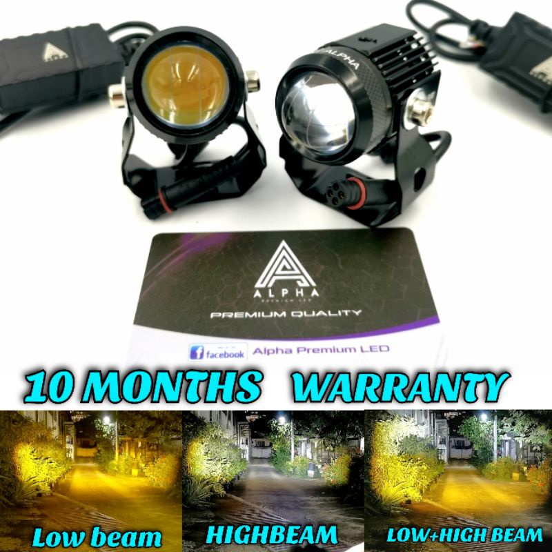 ALPHA MDL V3 (10months warranty) 50watts Blue bifocal lens | Shopee ...
