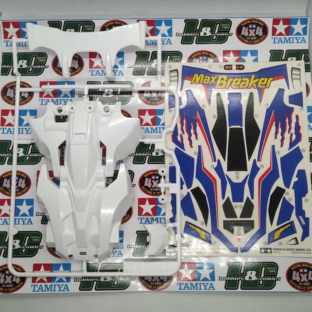 Tamiya Max Breaker cover only with sticker Parts out | Shopee Philippines