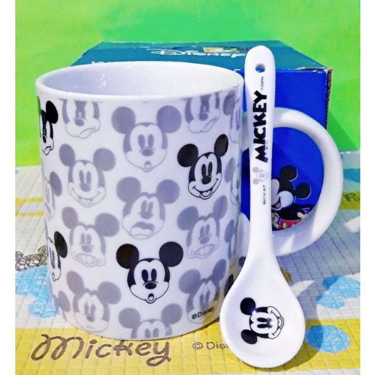 Mickey Mouse Face Mug with spoon DISNEY | Shopee Philippines