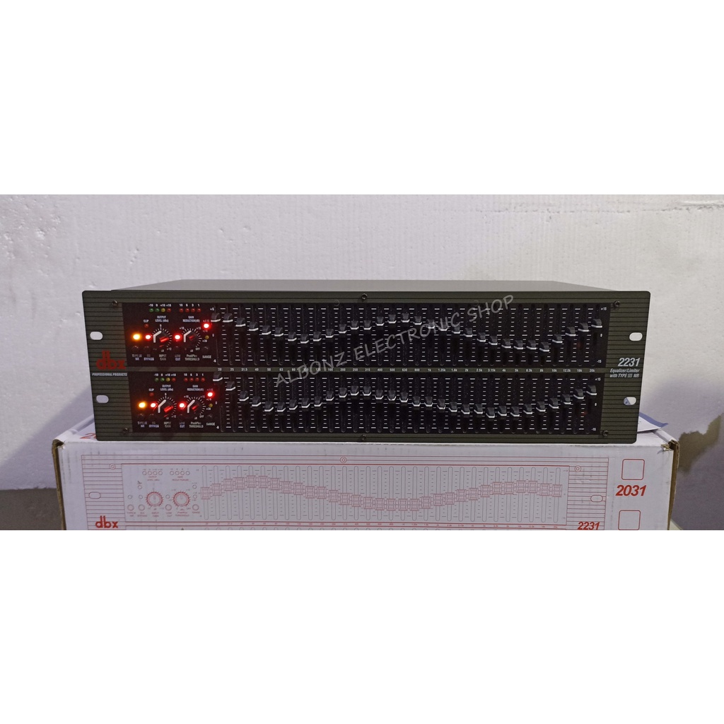 DBX 2231 Graphaphic 31 Band Equalizer | Limiter with Type III NR ...