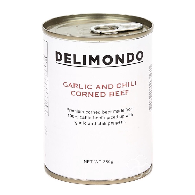 Delimondo Garlic & Chili Corned Beef 380g | Shopee Philippines