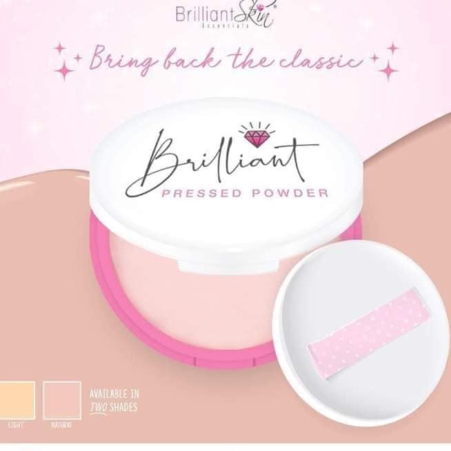 Pressed Face Powder by Brilliant ( LONG LASTING / NATURAL & LIGHT) with ...