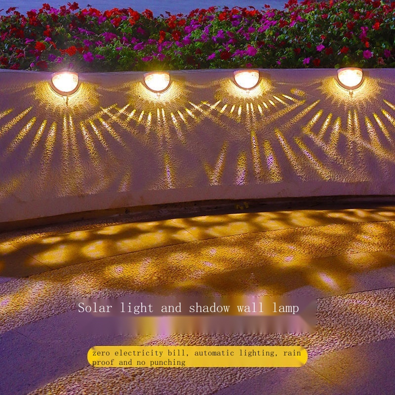 Lampu dinding taman solar kalis air lampu pagar lampu kawalan langkah ...