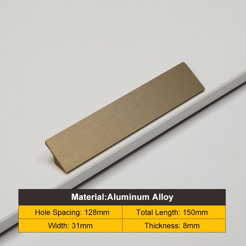 Customized Invisible Handles Long Wardrobe Drawers Dark Embedded Non ...