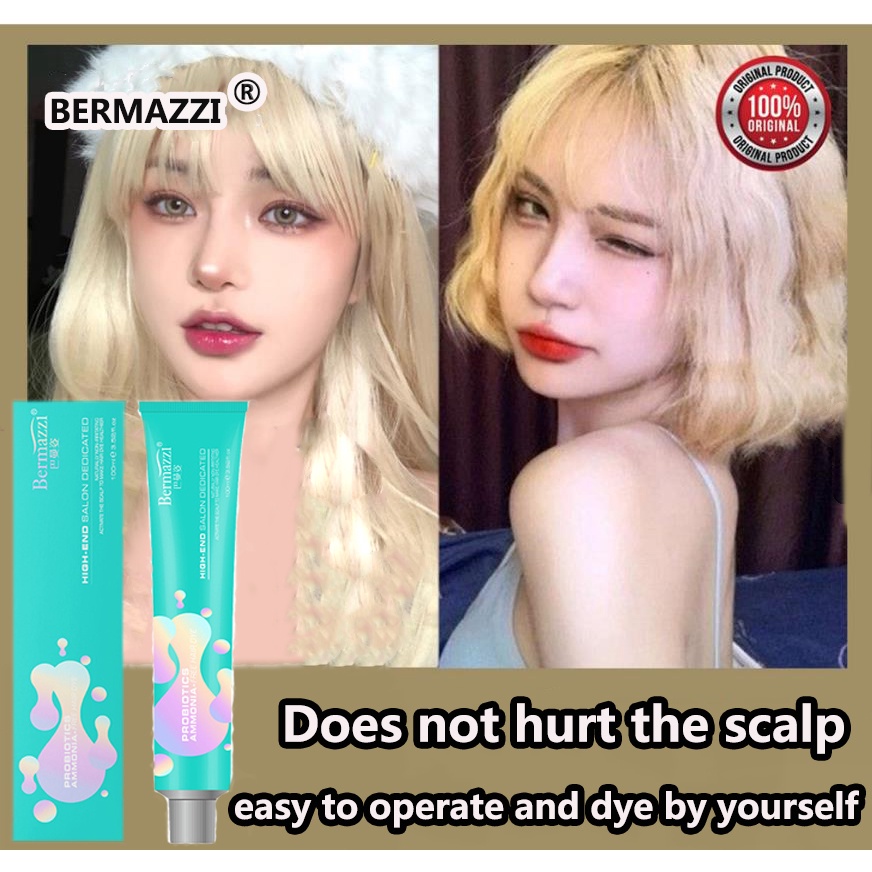BERMAZZI hair dye cream does not irritate the scalp Natural hair dye ...