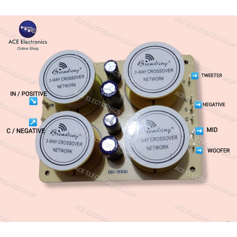 Dividing Network 300 Watts 3 Way Broadway Speaker Crossover | Shopee ...