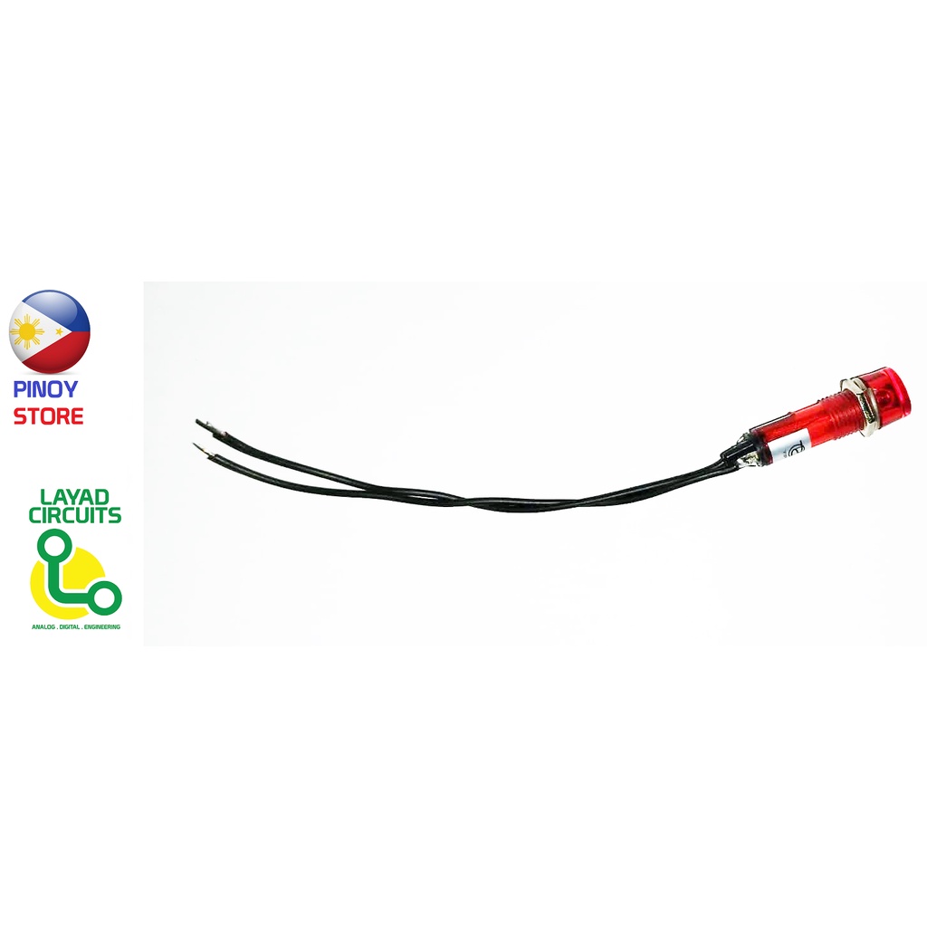 12V pilot lamp indicator signal 12Vdc or 12Vac mini power lamp 10mm ...