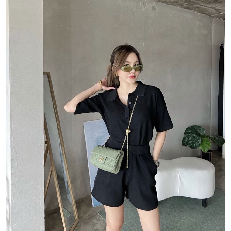 Only.Fashion Knitted Terno Short #2632 | Shopee Philippines