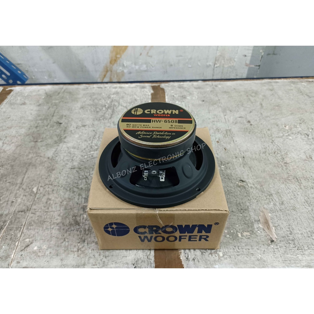 Crown HW-6508 Woofer Speaker 80Watts | Shopee Philippines