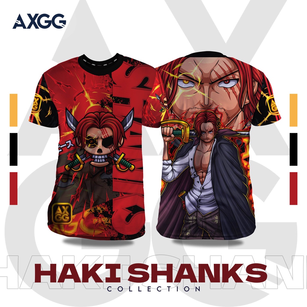 AXGG One Piece - " Onepiece - Haki Shanks " Anime T-Shirt / Longsleeve ...